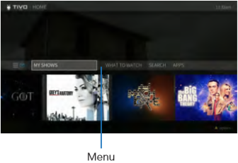 Understanding the TiVo home screen – Summit Broadband Customer Support