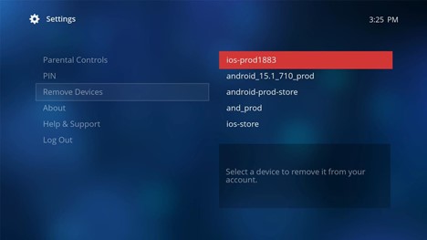 How do I remove devices from my SBB View account through my set top box ...