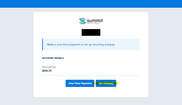 How do I create my online account? – Summit Broadband Customer Support
