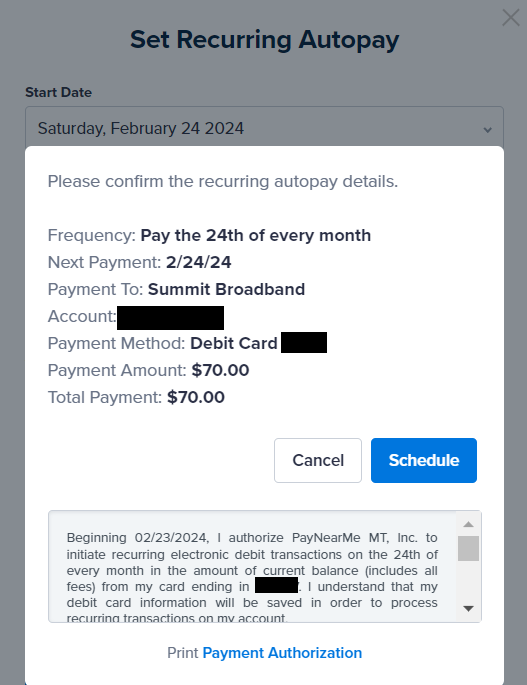 How do I create my online account? – Summit Broadband Customer Support
